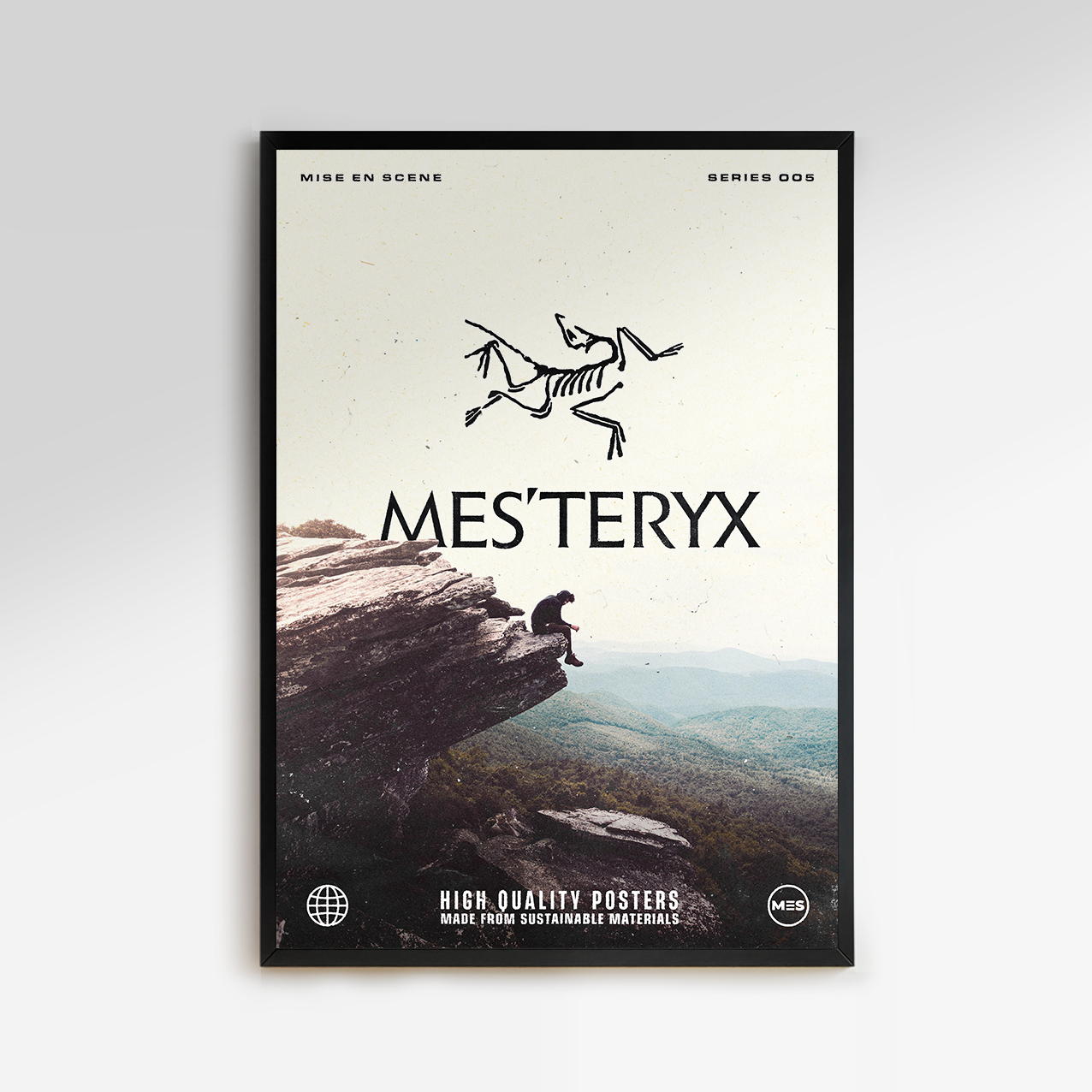 MES'TERYX Cliff Poster | Sustainable Poster Prints – MES Posters - Mise ...