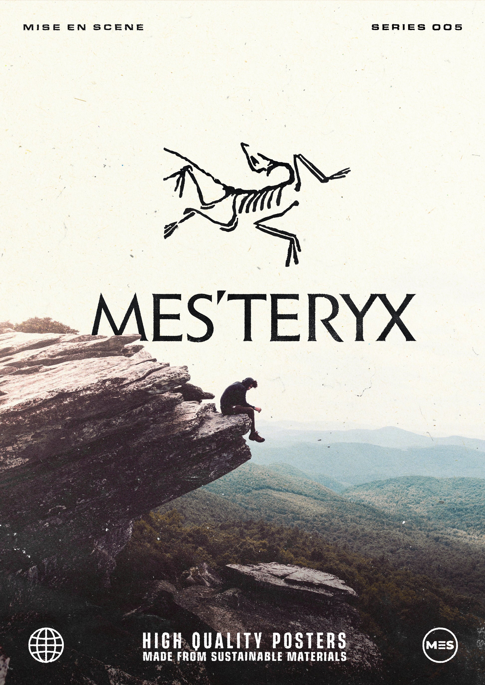 MES'TERYX Cliff Poster | Sustainable Poster Prints – MES Posters - Mise ...