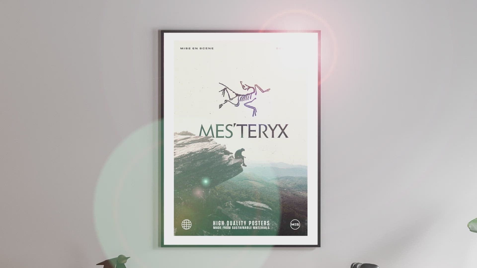 MES'TERYX Cliff Poster | Sustainable Poster Prints – MES Posters - Mise ...